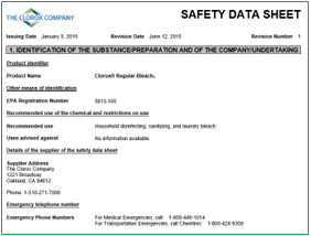 Cleaning and Sanitation