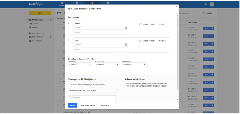 DocuSign Forms
